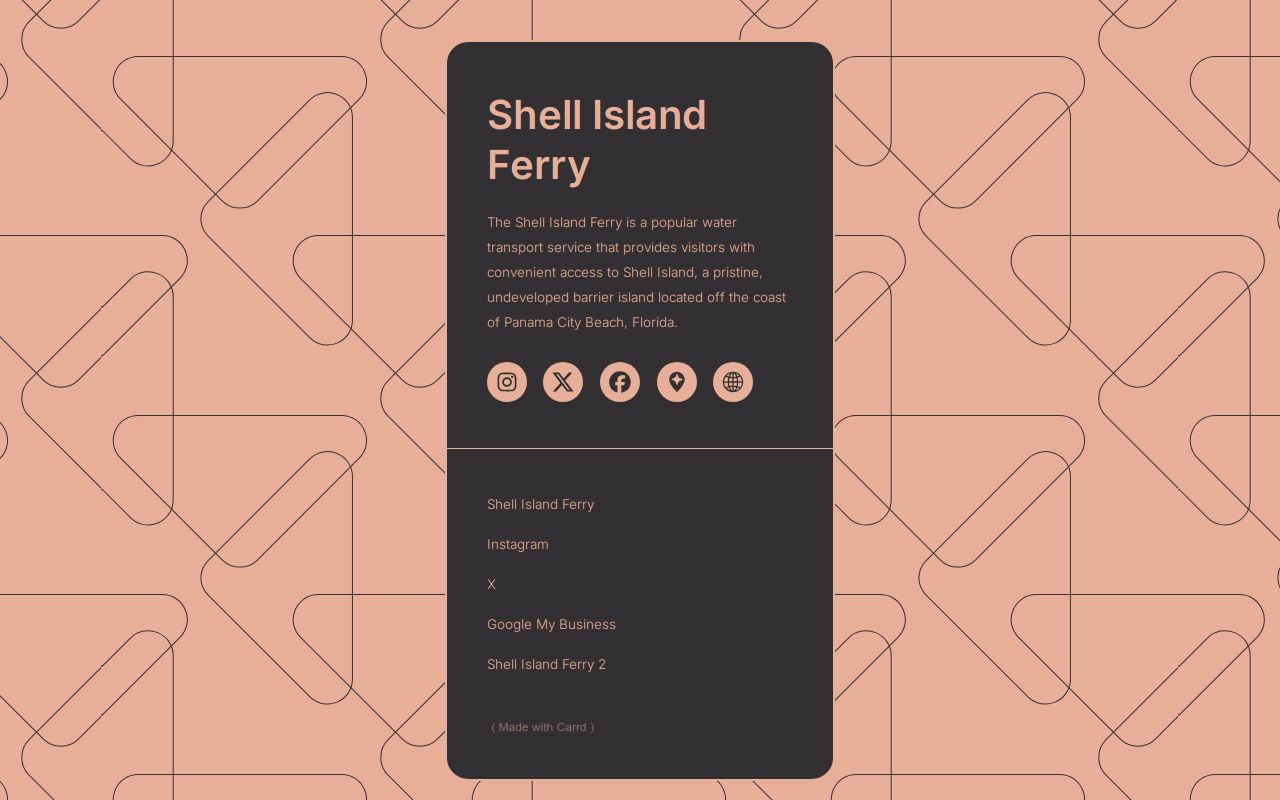 Shell Island Ferry